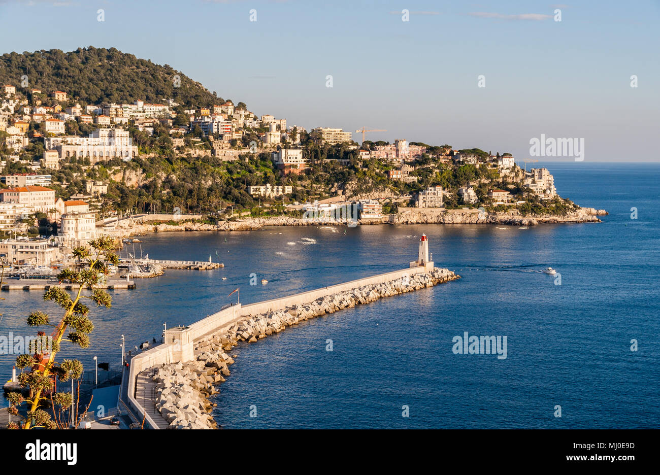 Mont Boron as seen from Colline du chateau - Nice - France Stock Photo ...