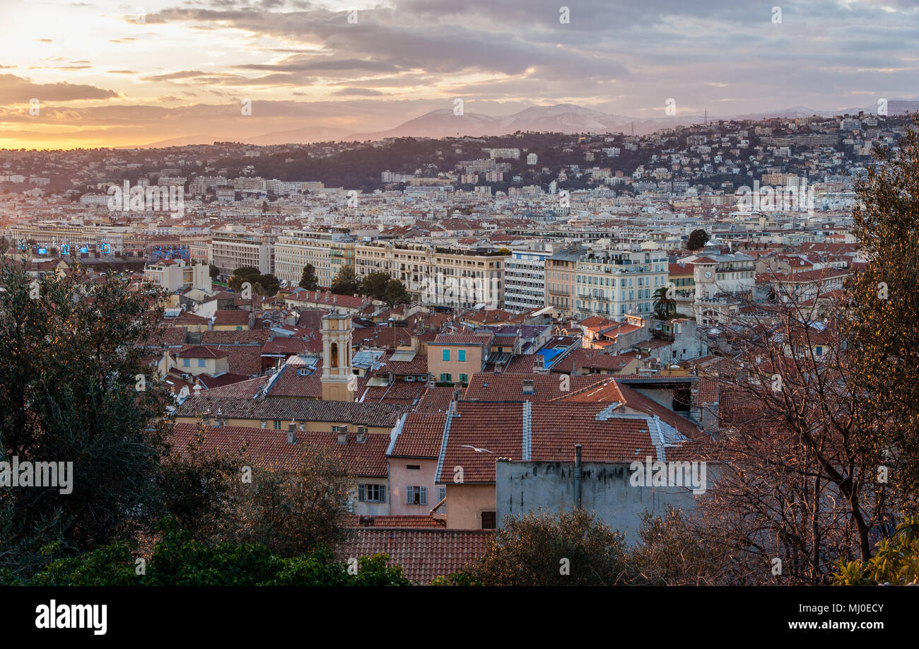 Nice sunset with trees hi-res stock photography and images - Alamy