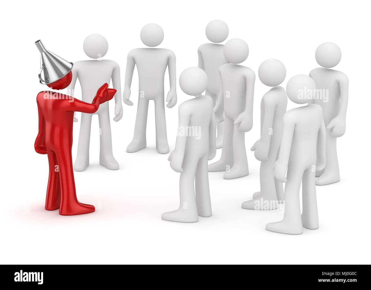 Idiot Manager with Worker , This is a 3d rendered computer generated ...