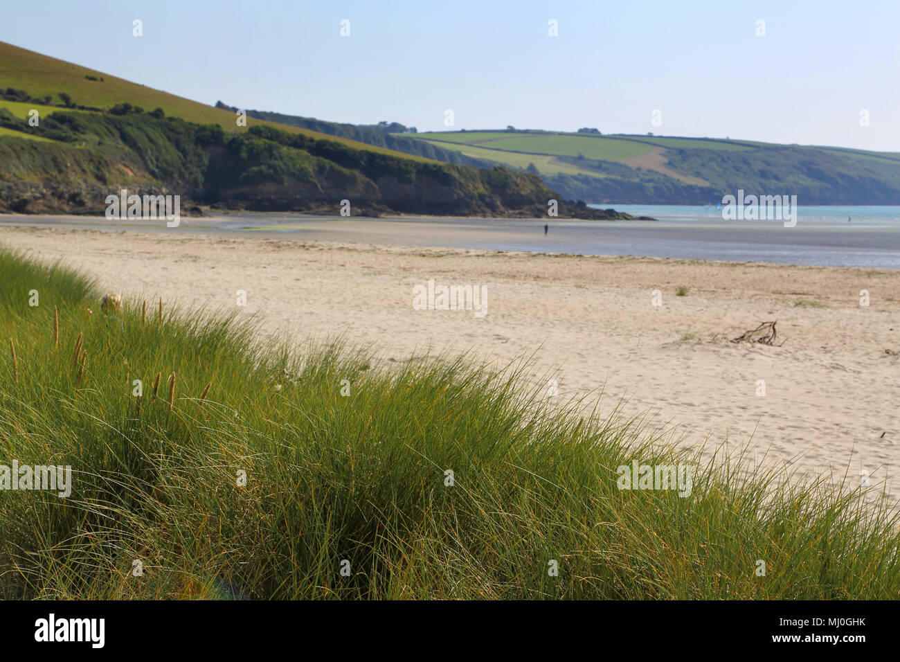 the vast beach of Par on the south cornwall coast Stock Photo - Alamy