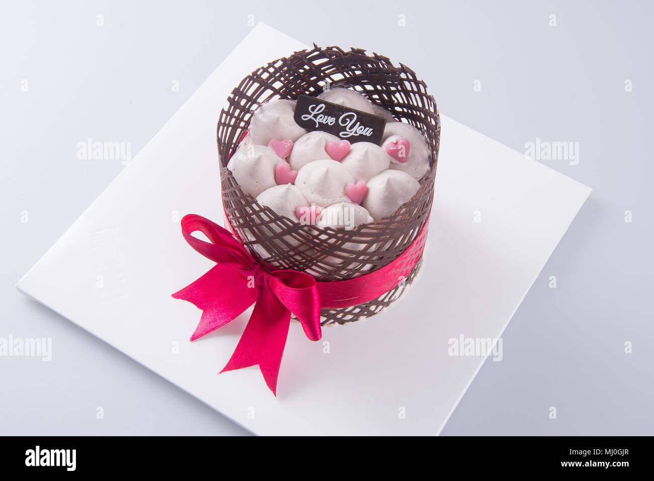 cake, birthday Ice-cream cake on background Stock Photo - Alamy