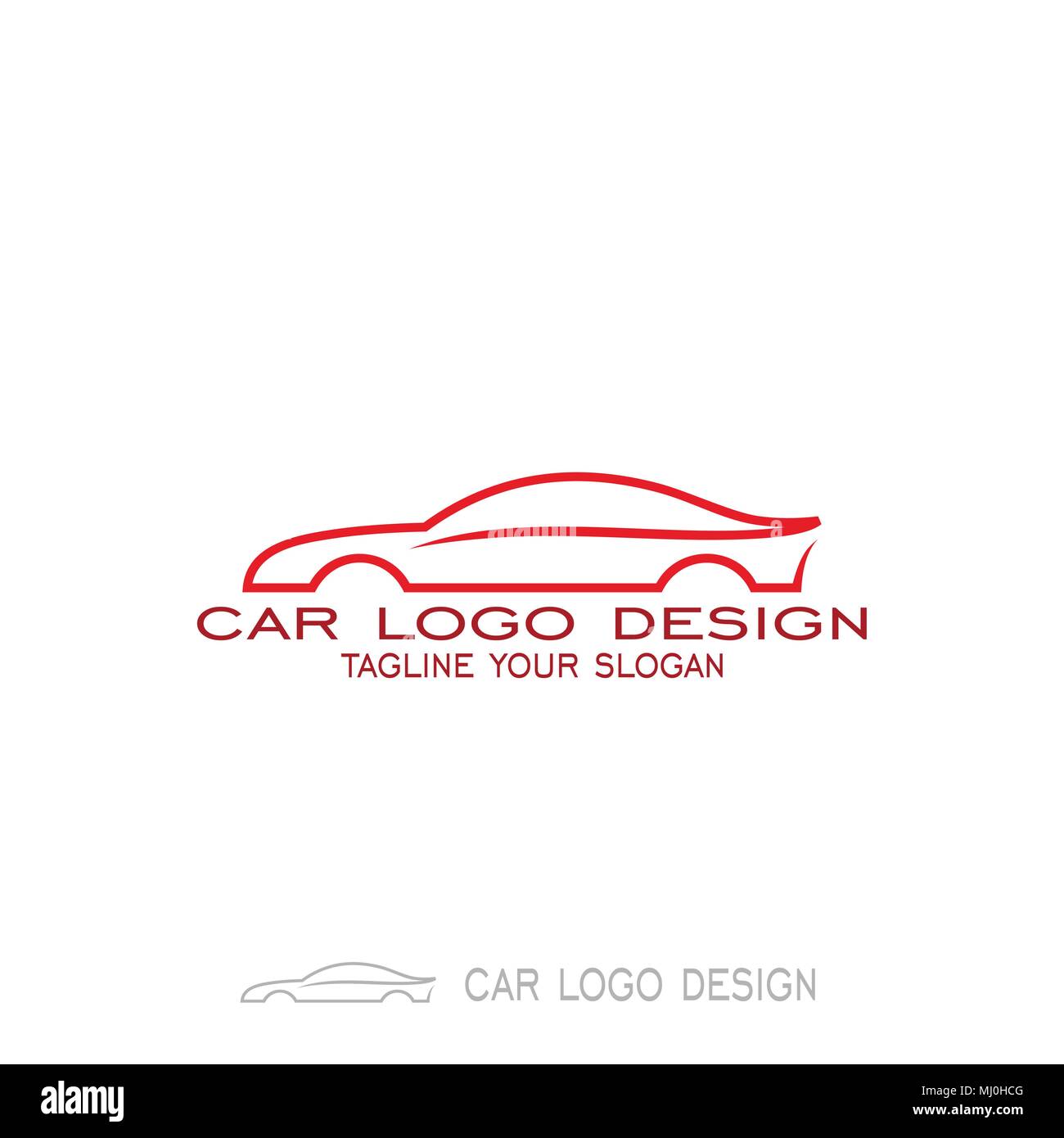 Car logo design, auto car logo, line concept, vector icons Stock Vector ...