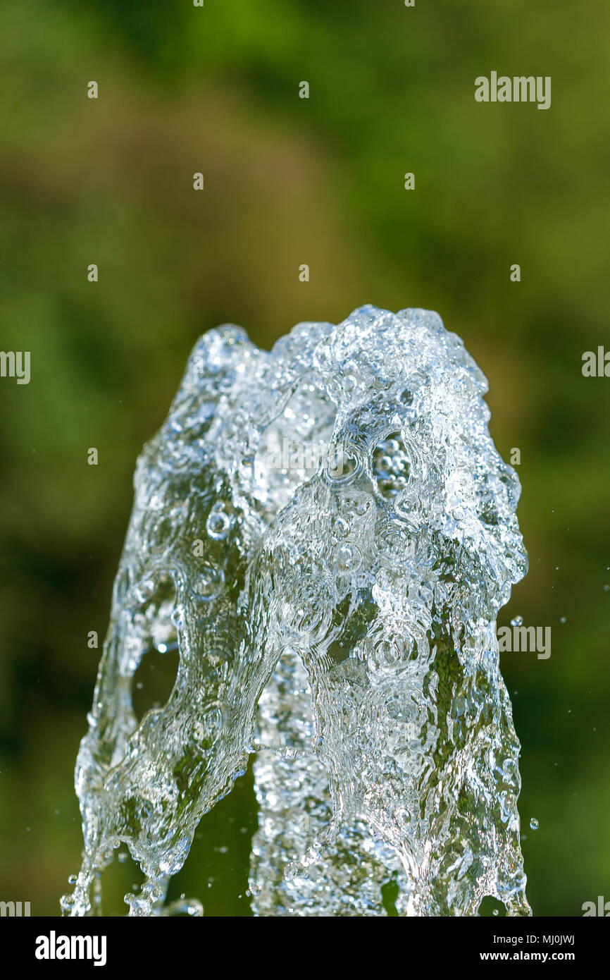 Splashing water from a fountain. Stopping fluid movement Stock Photo ...