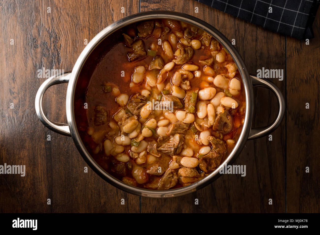 Turkish Baked Beans with Meat / Etli Kuru Fasulye. Traditional Food ...