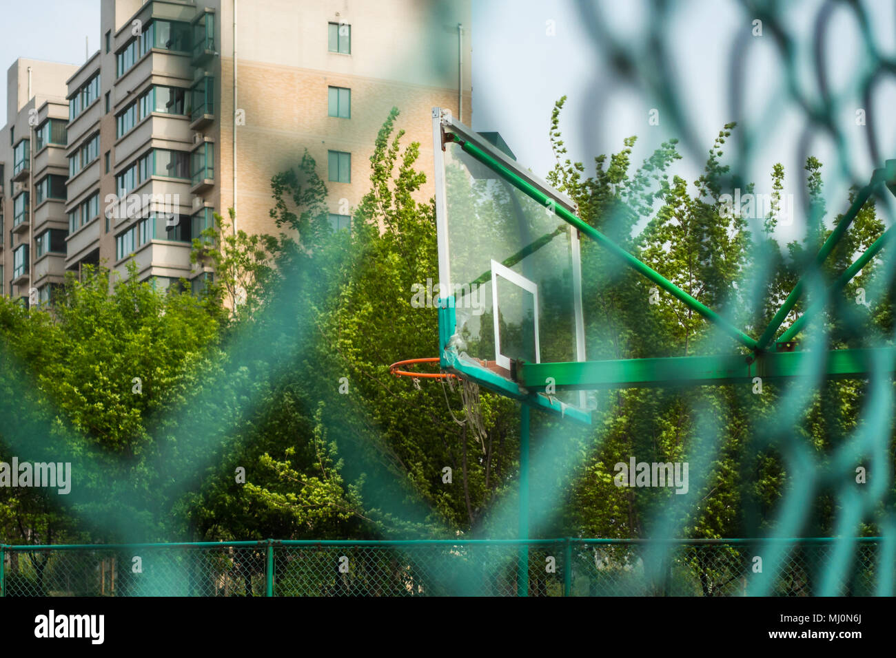 View of Chinese Living Environment from outside in Xi'an, Asia Stock ...