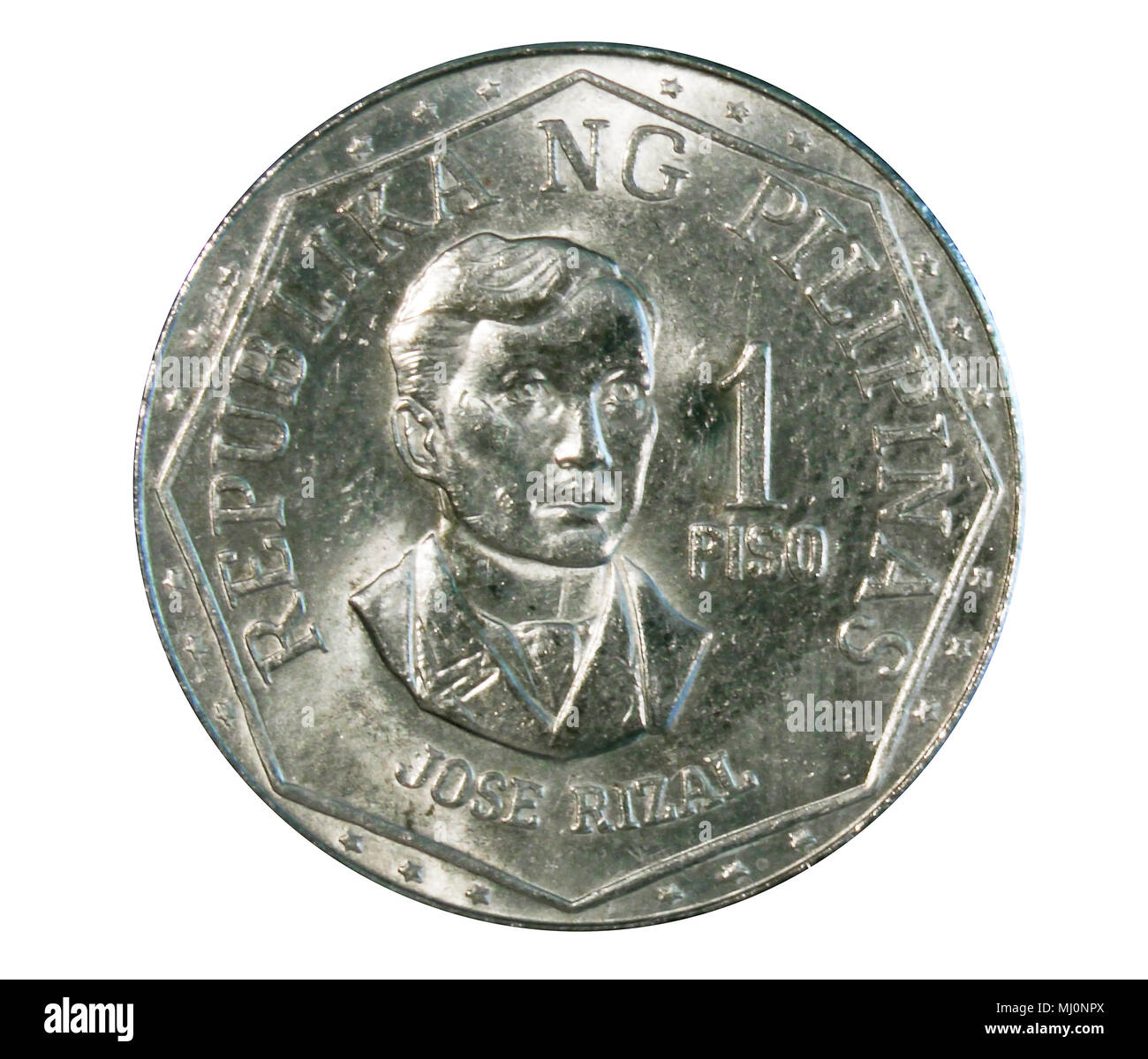 Piso coin jose rizal philippines Cut Out Stock Images & Pictures - Alamy