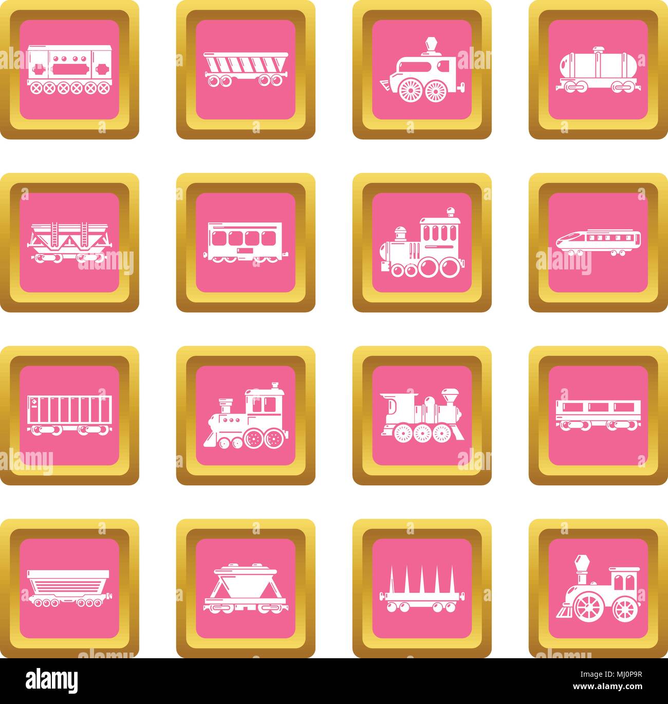 Pink locomotive Stock Vector Images - Alamy