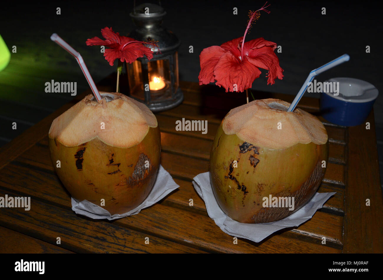 Coconut cocktail maldives hi-res stock photography and images - Alamy