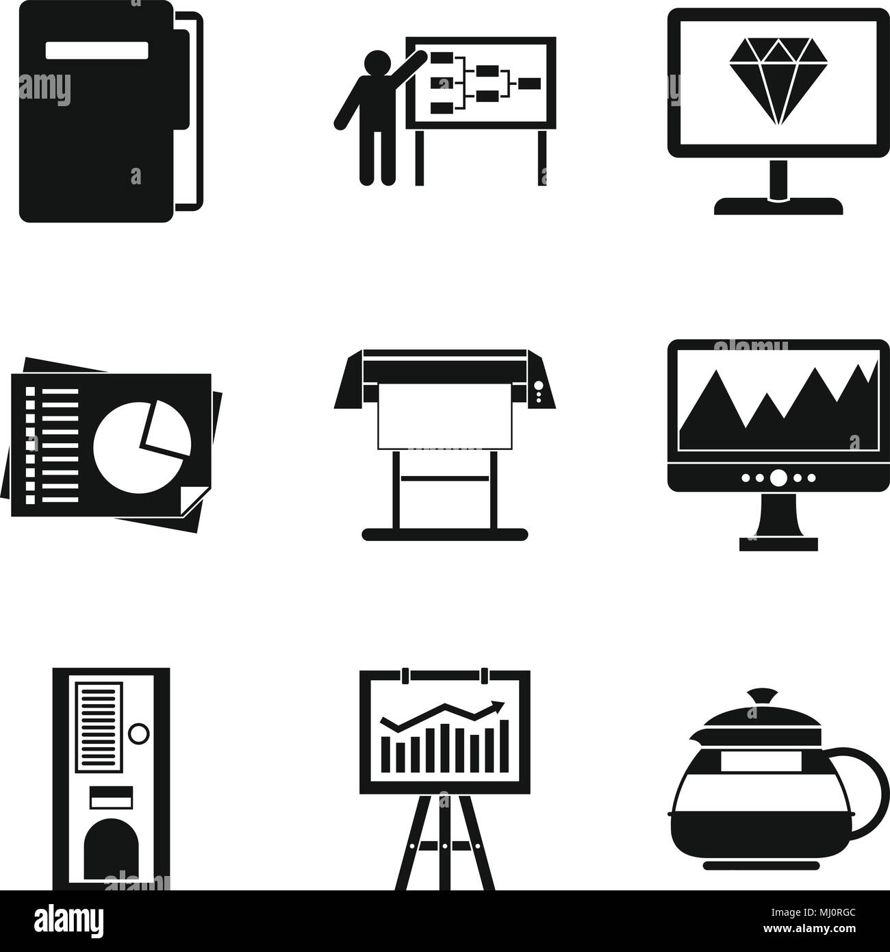 Operating regime icons set, simple style Stock Vector Image & Art - Alamy