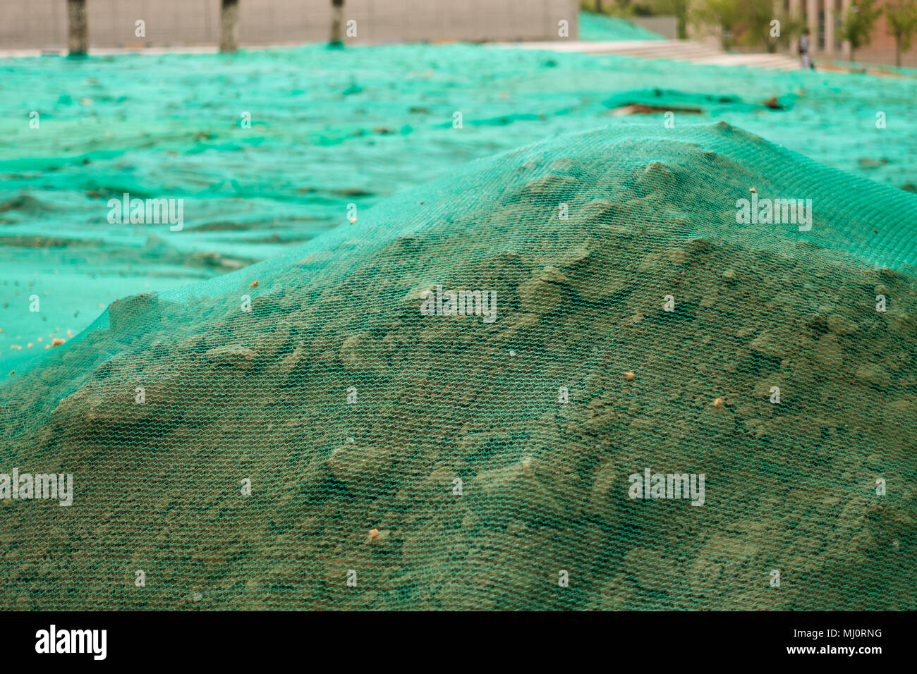 Sandy Soil in the Construction Site Stock Photo - Alamy