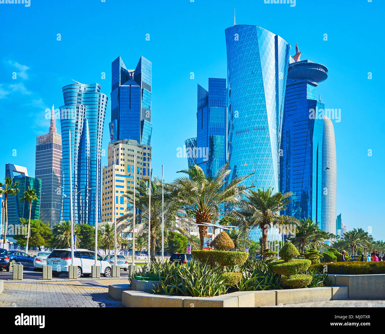 Al dafna area in doha hi-res stock photography and images - Alamy