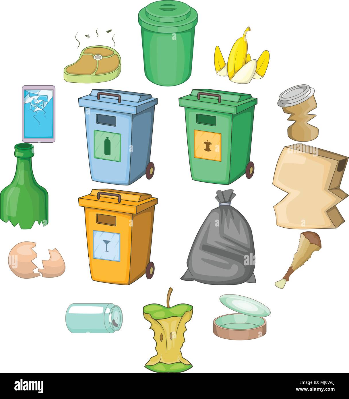 Cartoon Dustbin High Resolution Stock Photography and Images - Alamy