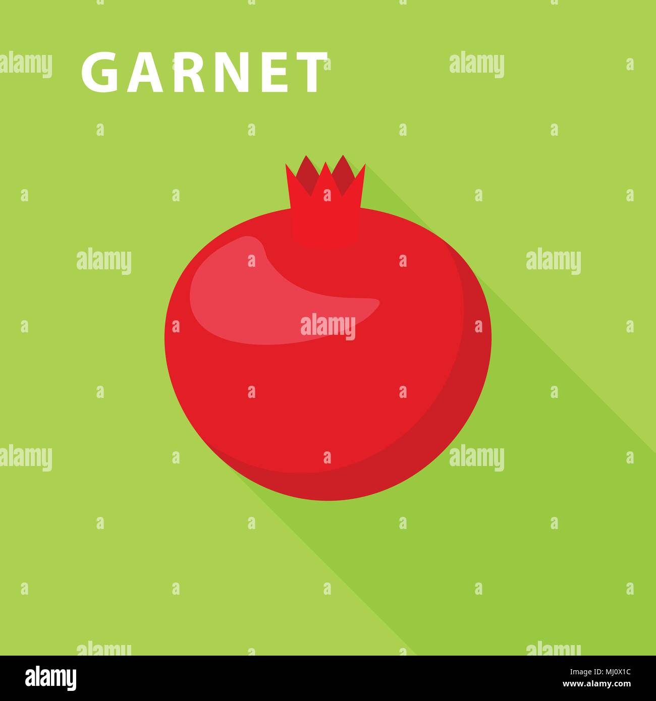 Garnet icon, flat style Stock Vector Image & Art - Alamy