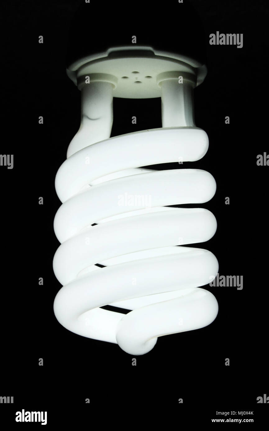 spiral light bulb Stock Photo - Alamy