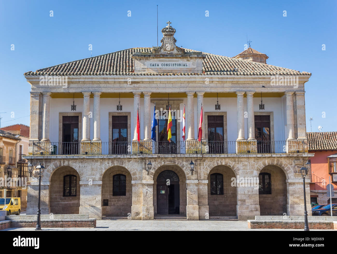 Historic town hall on the main square of Toro, Spain Stock Photo - Alamy
