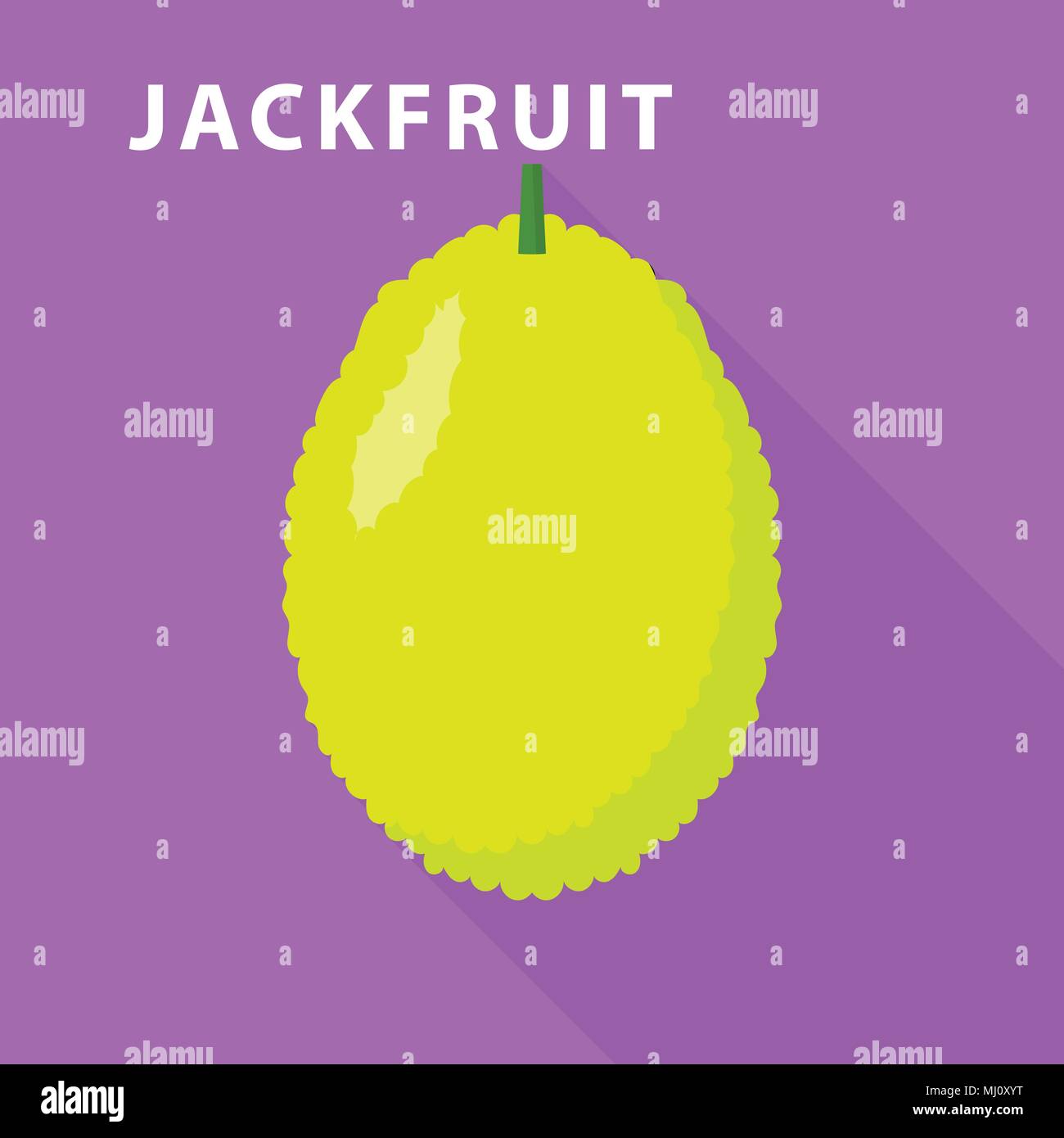 Jackfruit icon, flat style Stock Vector Image & Art - Alamy