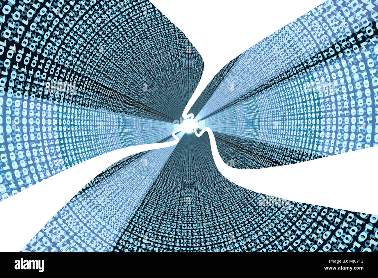 Digital tunnel made 3d hi-res stock photography and images - Alamy