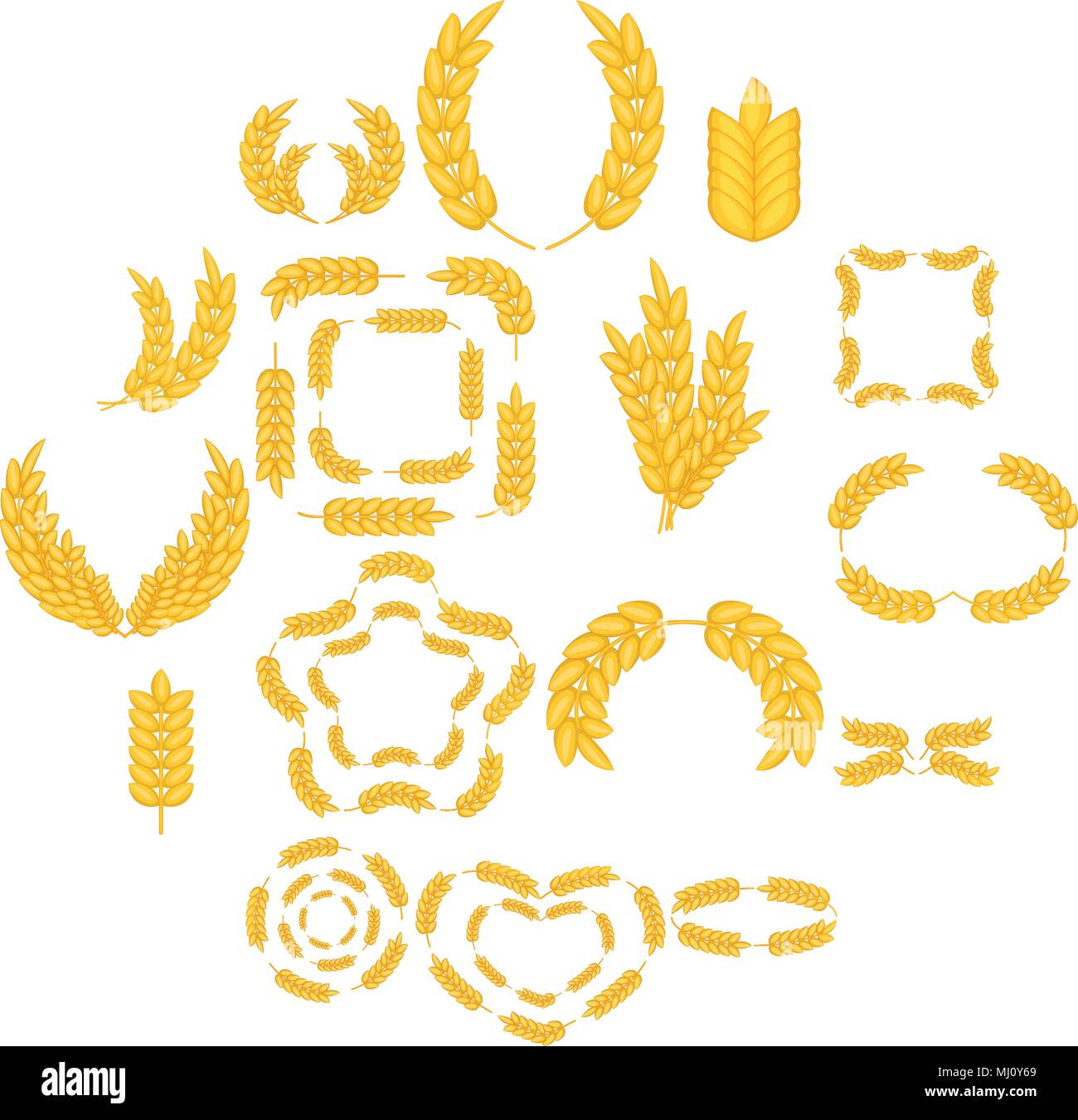 Ear corn icons set, cartoon style Stock Vector Image & Art - Alamy