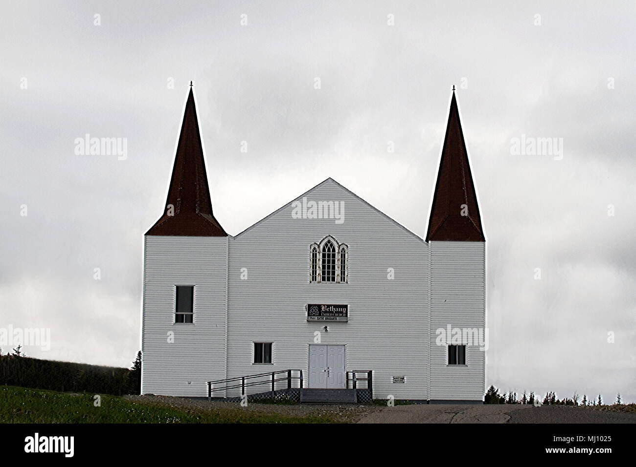 Church in Elliston, Newfoundland, Canada Stock Photo - Alamy