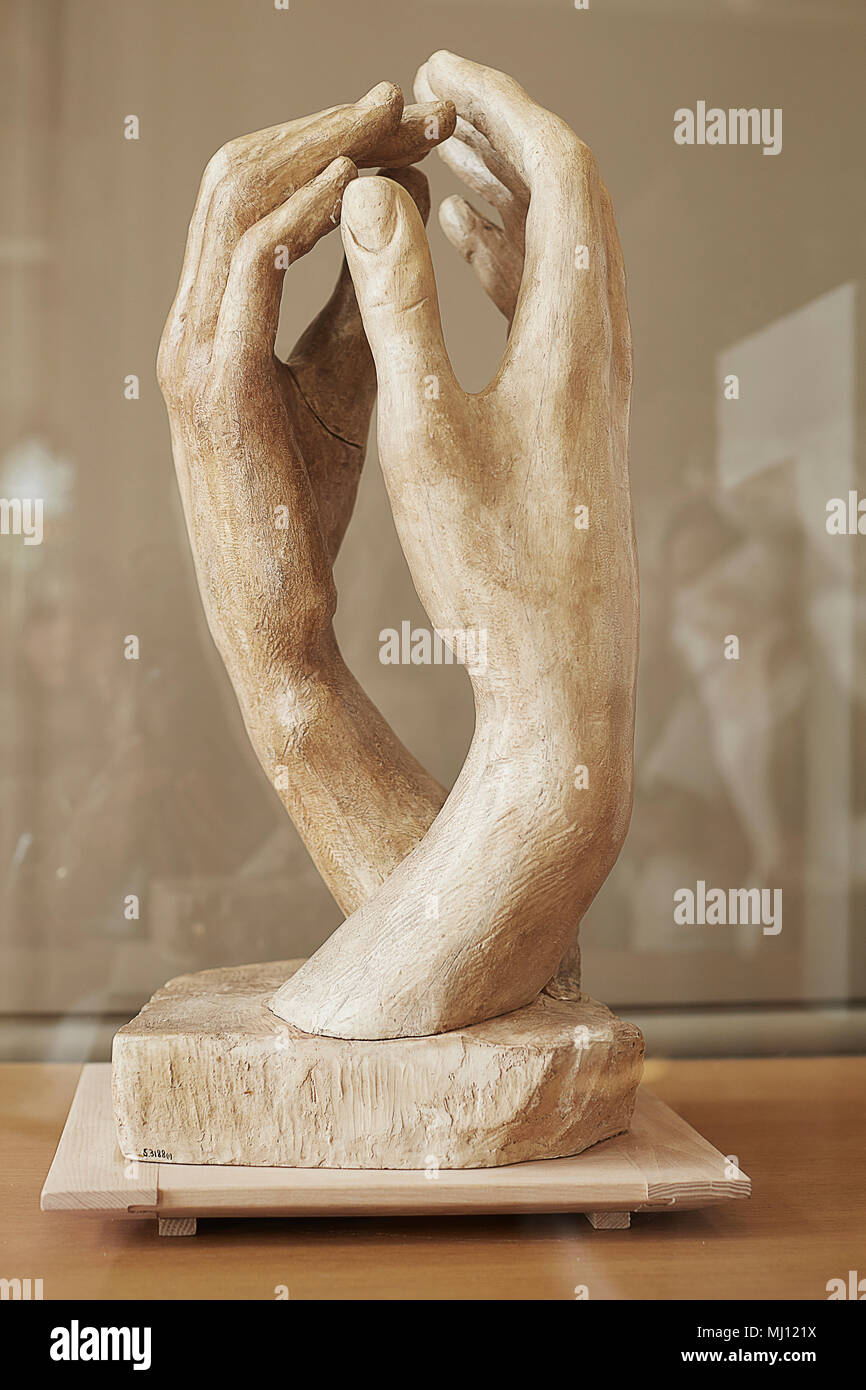 August rodin hands hi-res stock photography and images - Alamy