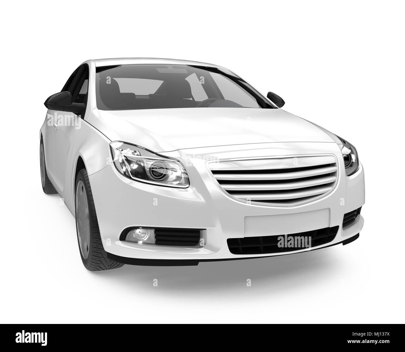 Sedan Car Isolated Stock Photo - Alamy