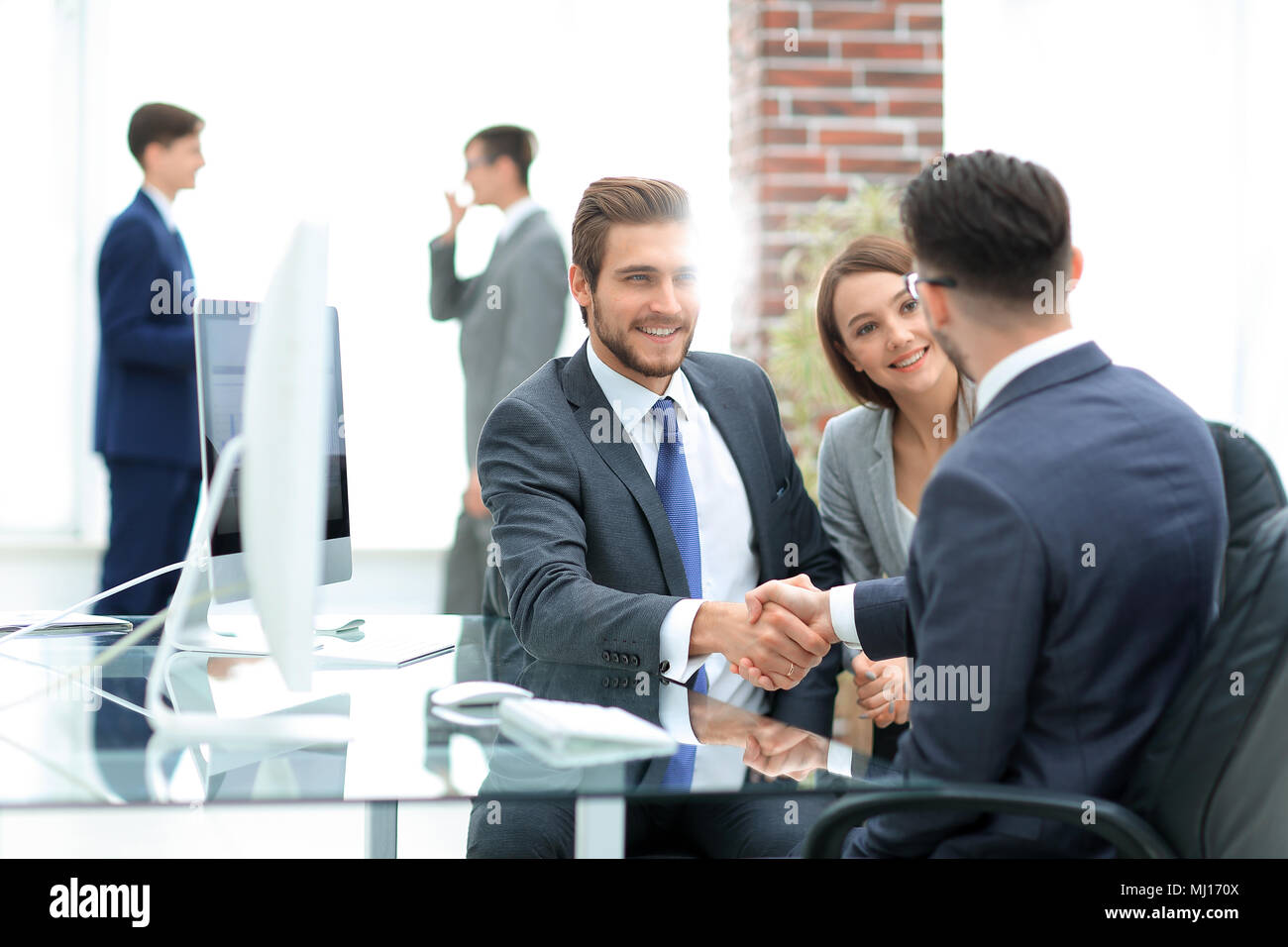Introduce new member of the working team Stock Photo - Alamy