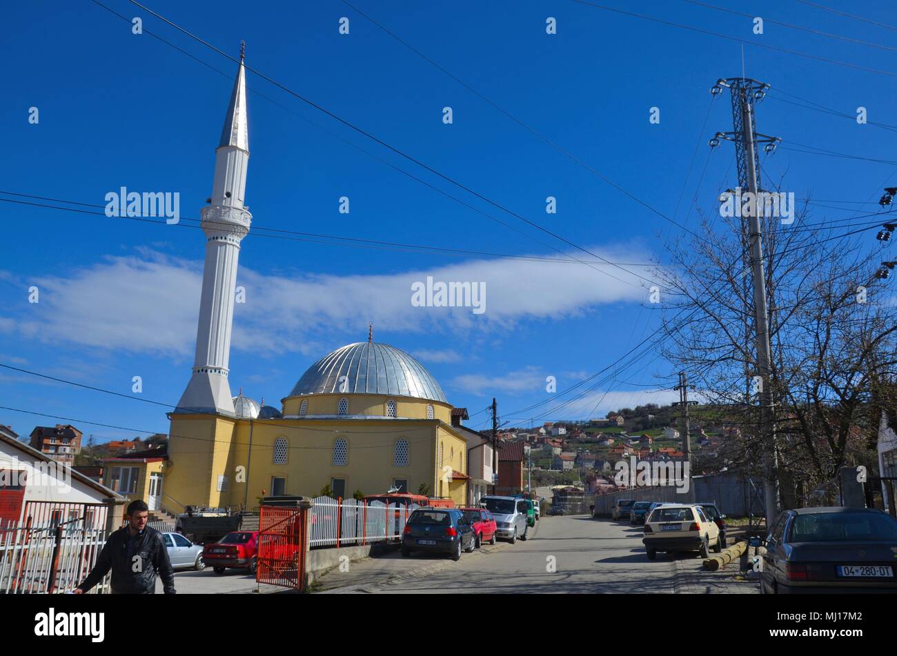 Mosque in Dragash/Dragaš in the Šharr Mountains, Kosovo Stock Photo - Alamy