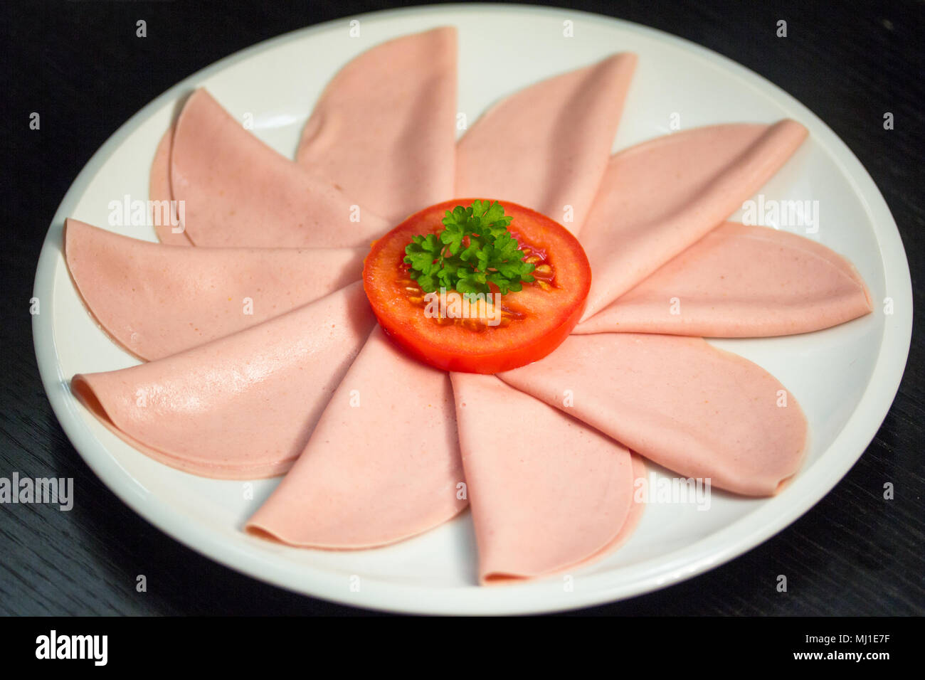 The Austrian Extrawurst is a very fine blended sausage from pork or ...