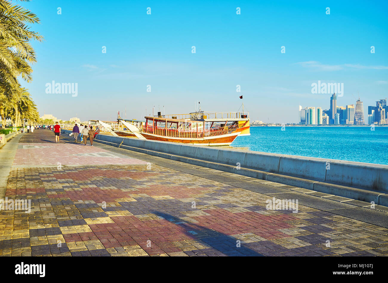 The stone Corniche promenade is one of the main city locations ...