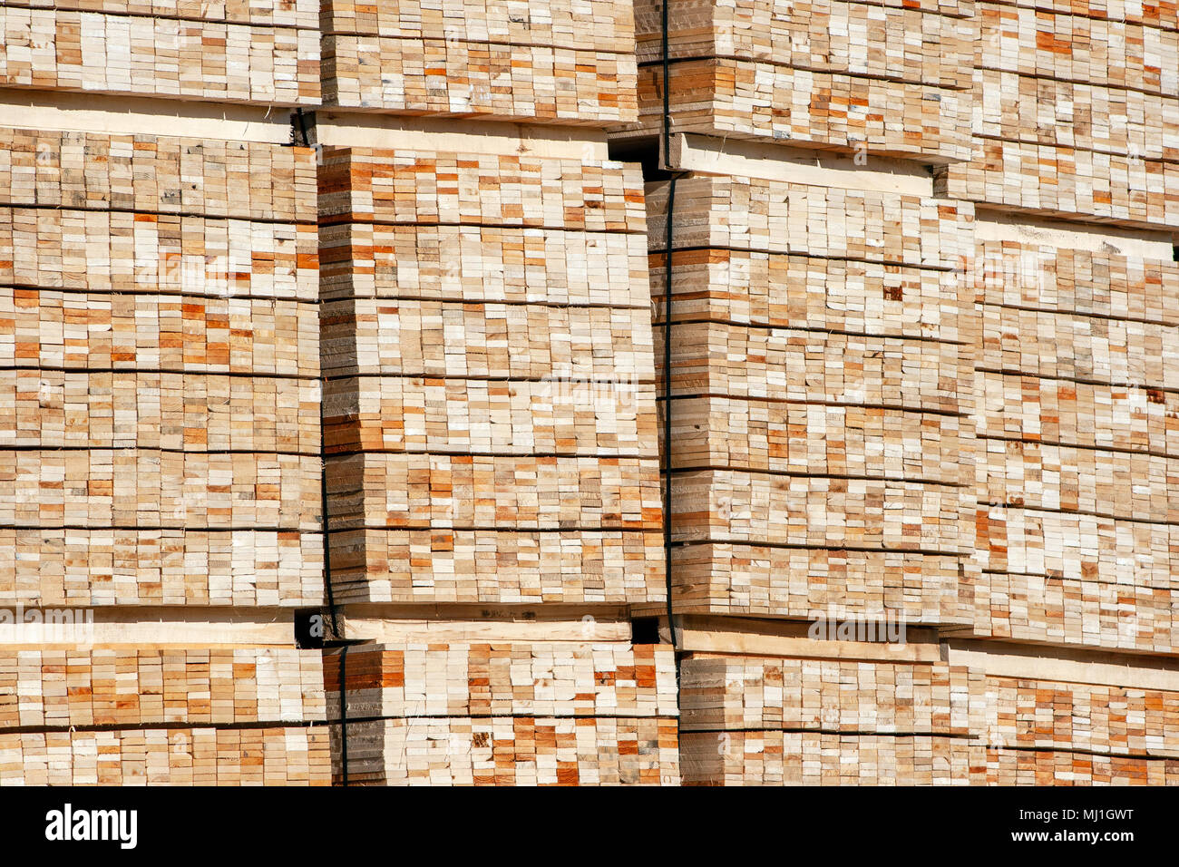 Timber stack at a timberyard Stock Photo - Alamy