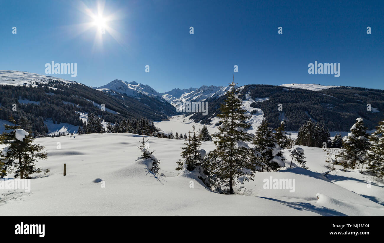 alpine landscape in winter Stock Photo - Alamy