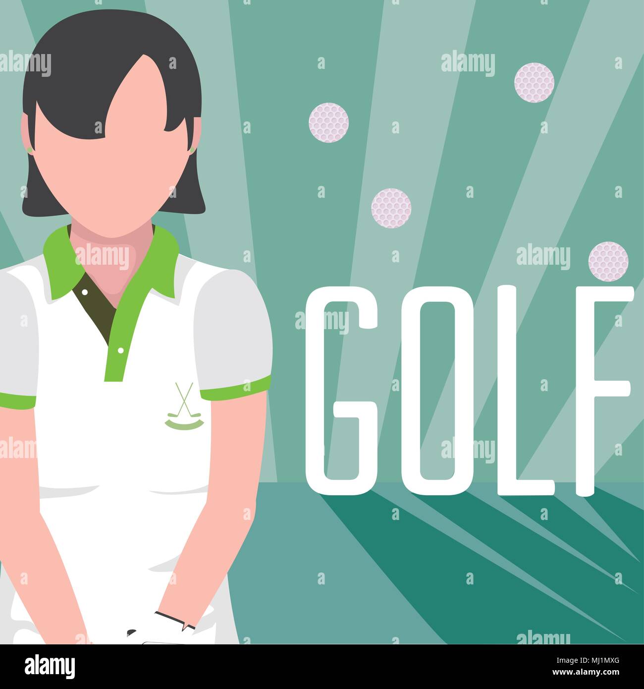 Golf player avatar concept Stock Vector Image & Art - Alamy