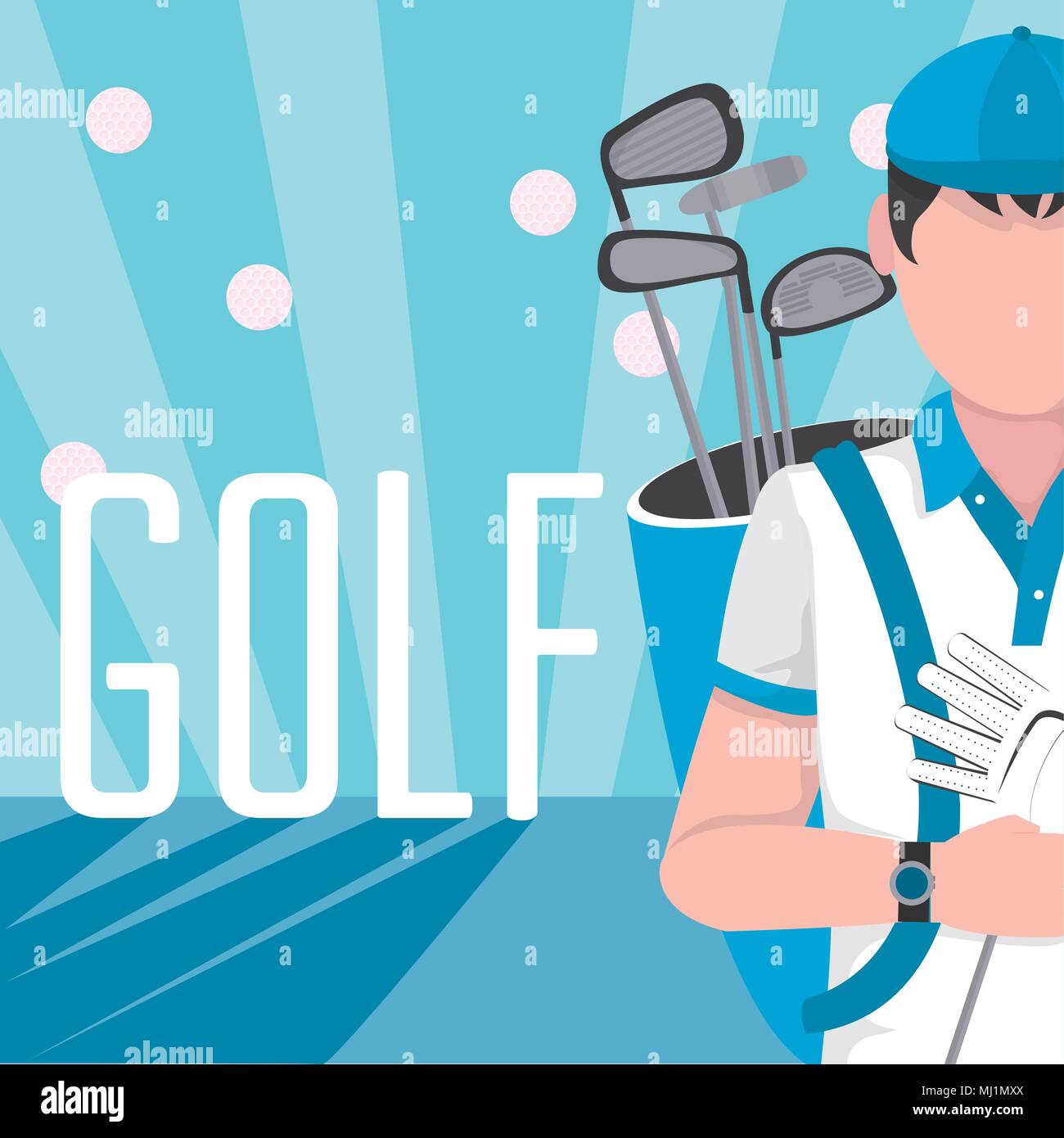 Golf Club Golfer Avatar Vector High Resolution Stock Photography and ...