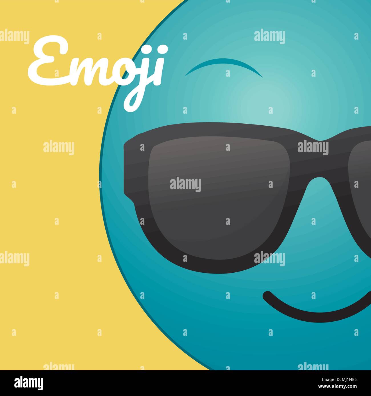 Cute round emoji cartoon Stock Vector Image & Art - Alamy