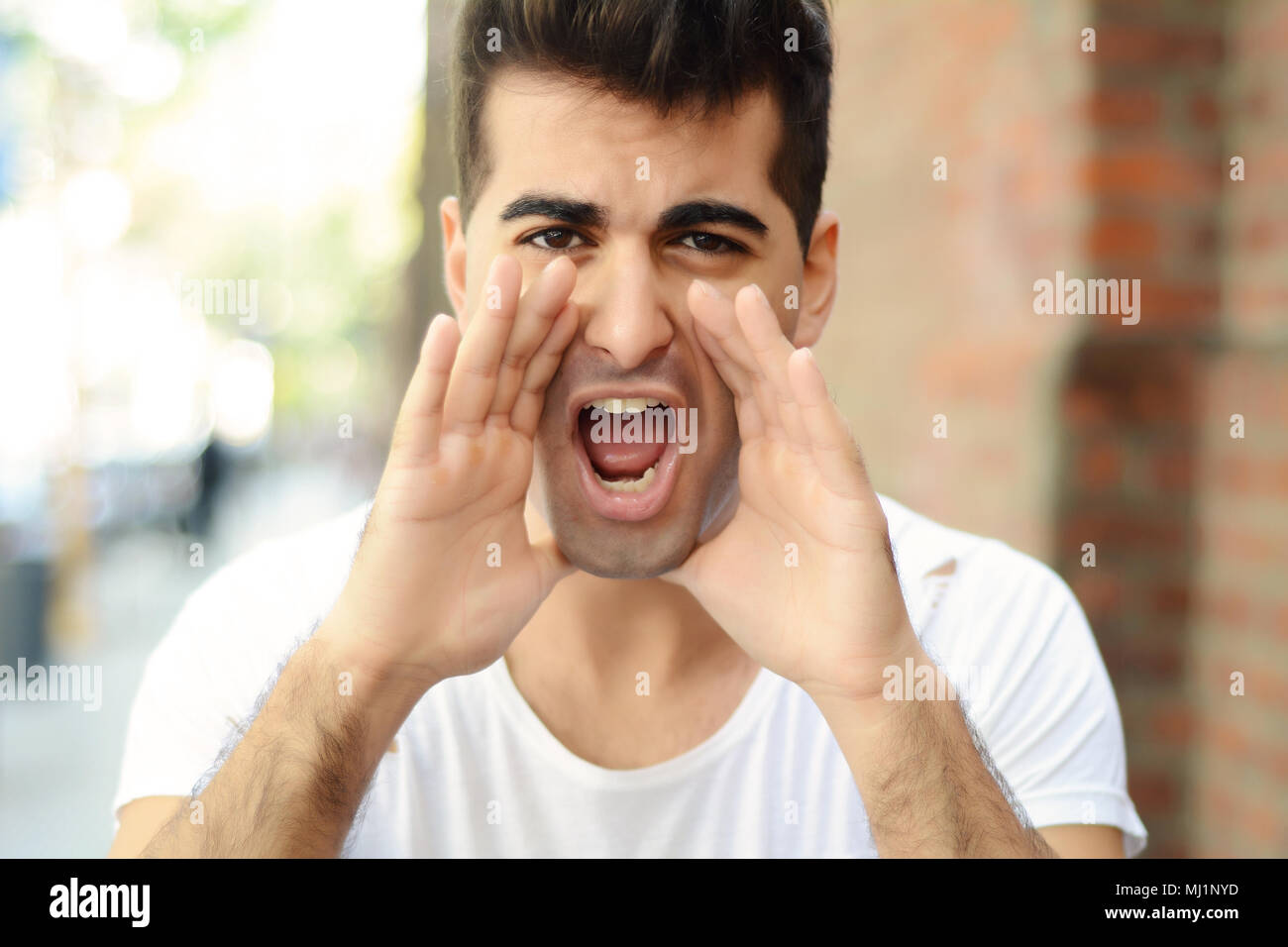 Angry guy shouting hi-res stock photography and images - Alamy
