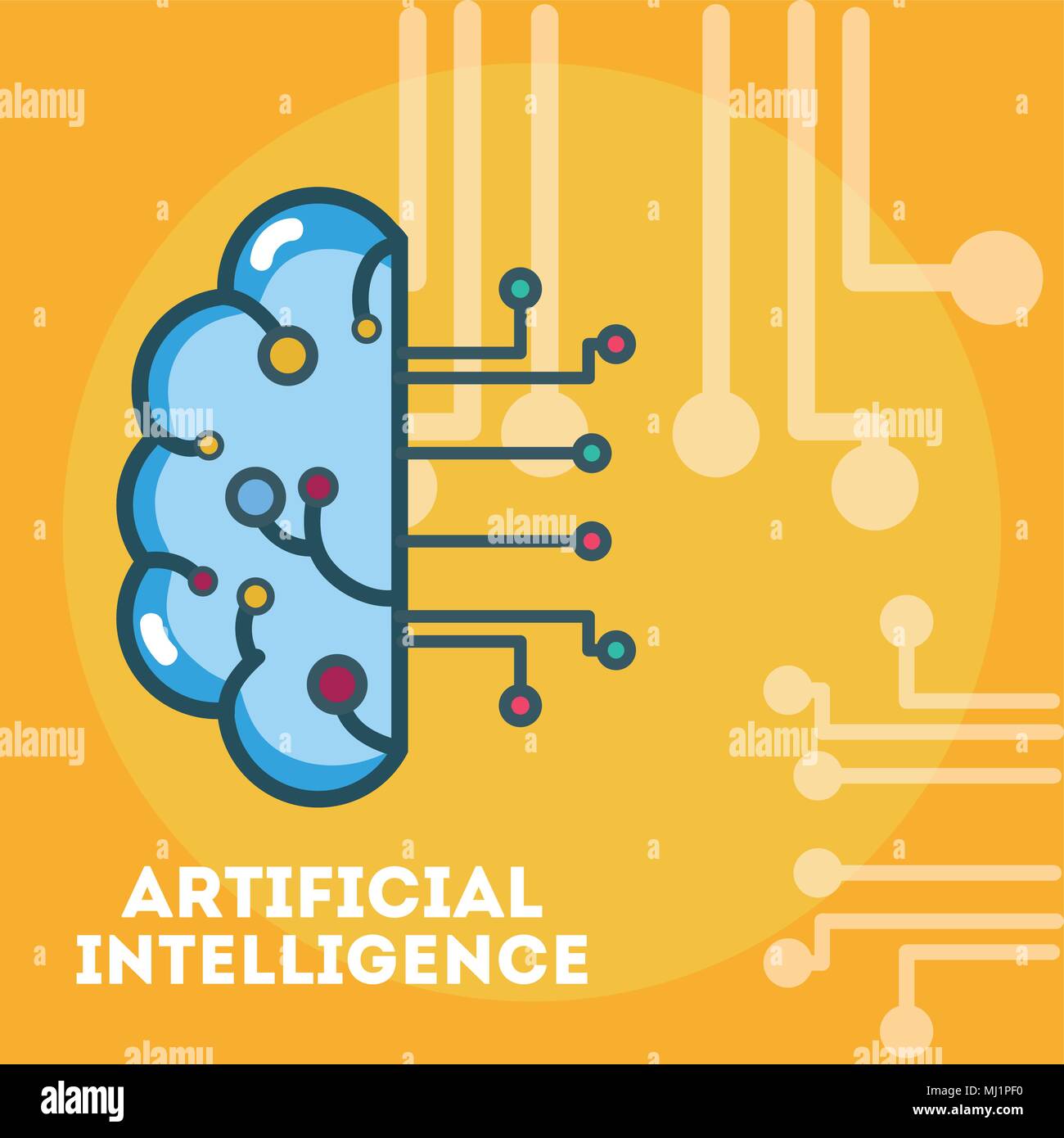 Artificial intelligence concept cartoons Stock Vector Image & Art - Alamy