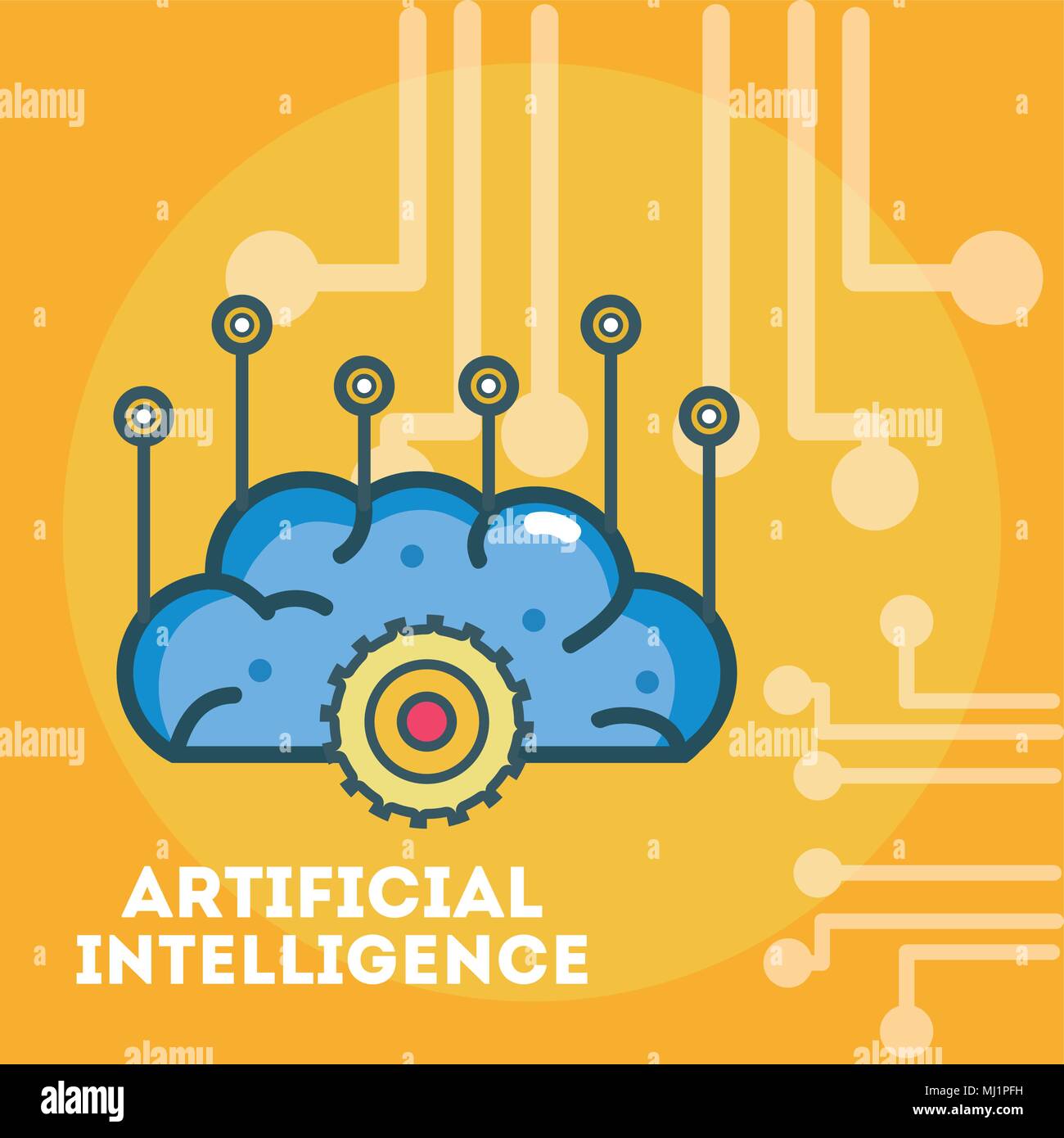 Artificial intelligence concept cartoons Stock Vector Image & Art - Alamy