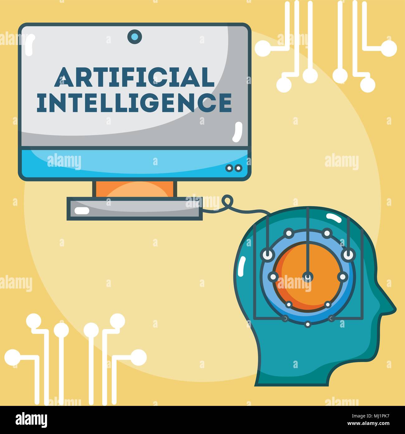 Artificial intelligence concept Stock Vector Image & Art - Alamy