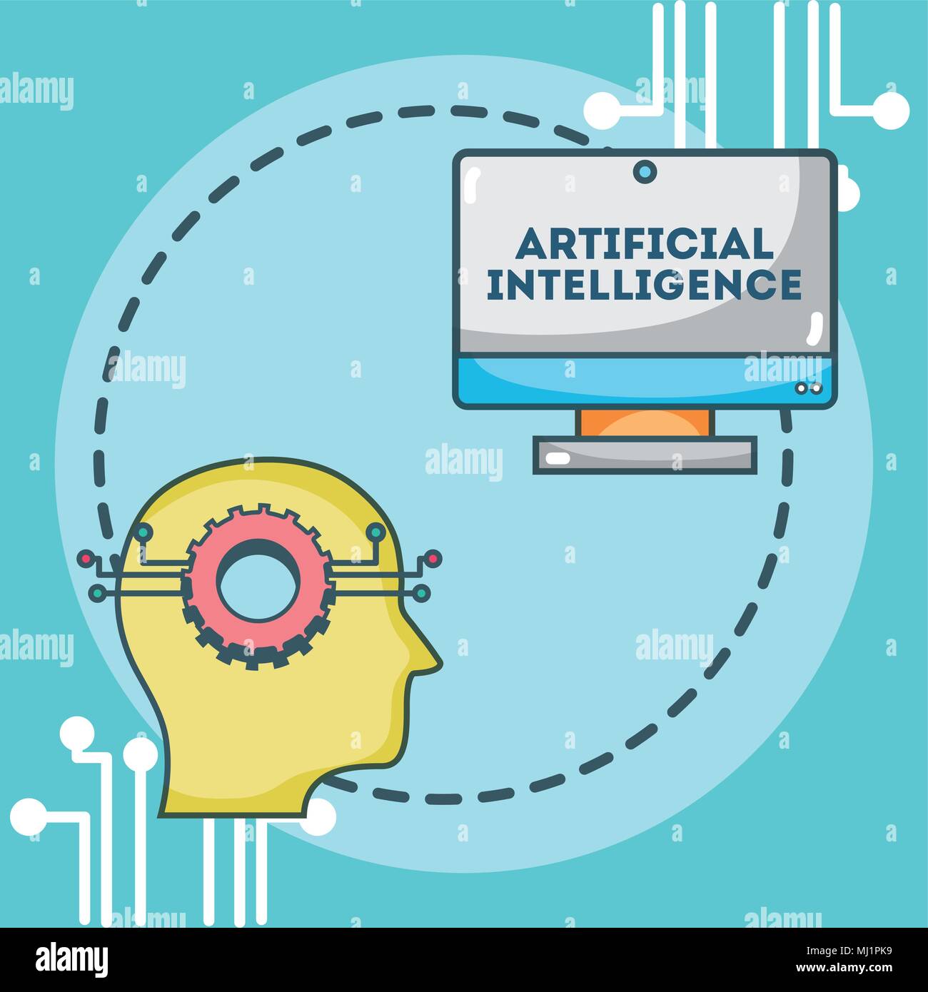 Artificial intelligence concept Stock Vector Image & Art - Alamy