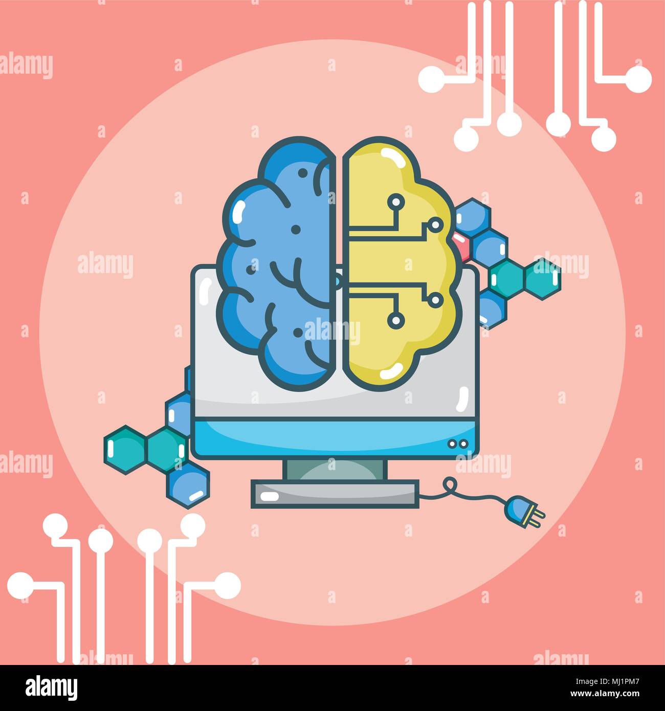 Artificial intelligence concept cartoons Stock Vector Image & Art - Alamy