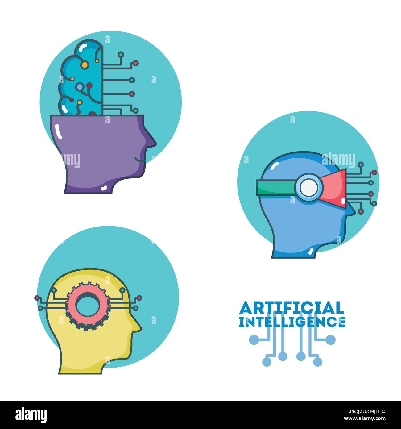 Set of artificial intelligence Stock Vector Image & Art - Alamy