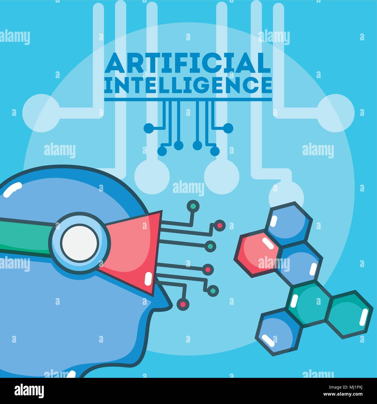 Artificial intelligence concept Stock Vector Image & Art - Alamy