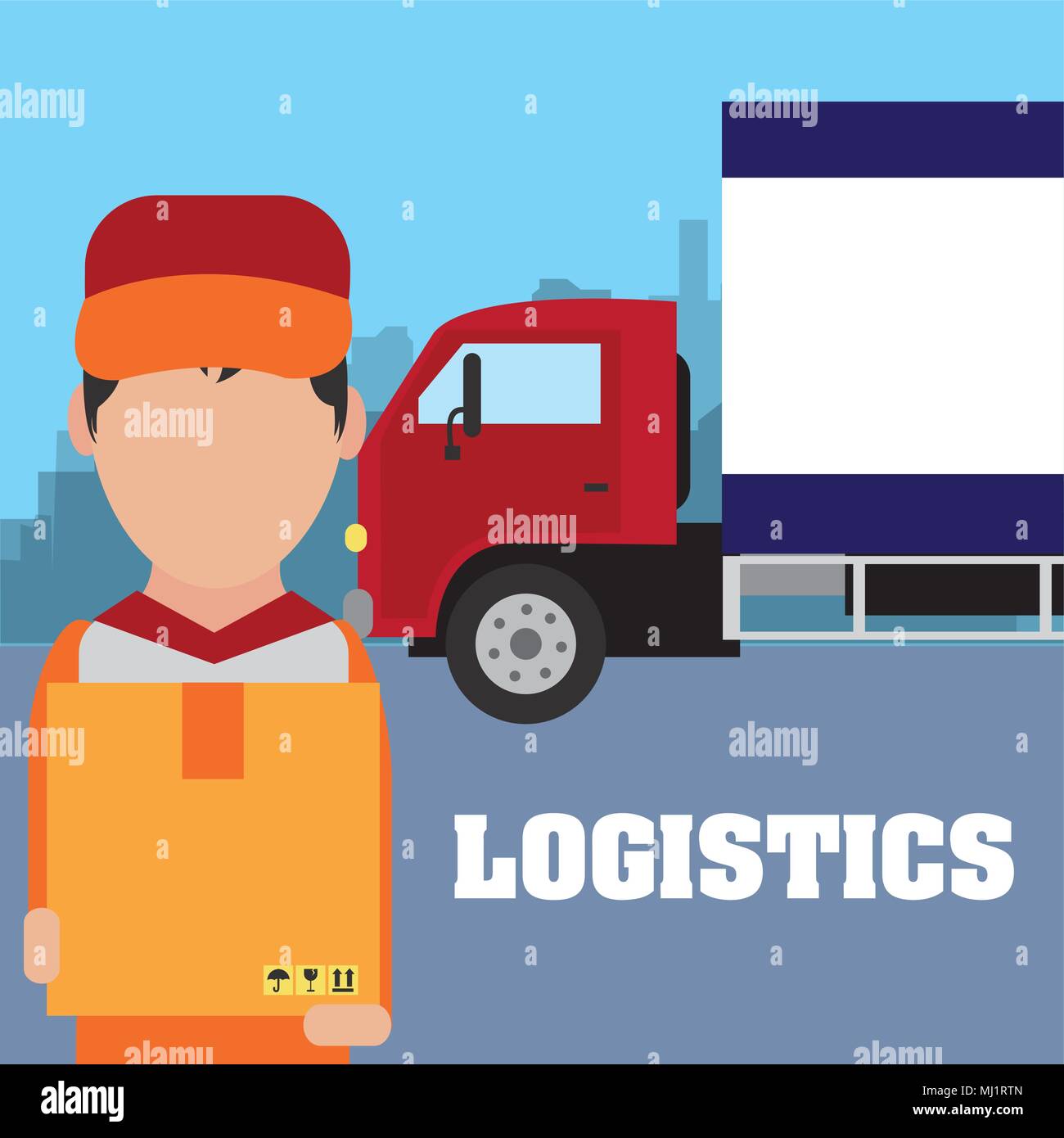 Logistics and delivery concept Stock Vector Image & Art - Alamy