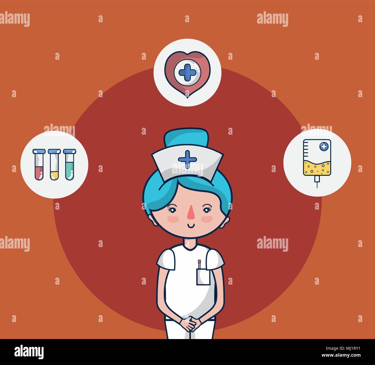Cute nurse woman cartoon Stock Vector Image & Art - Alamy