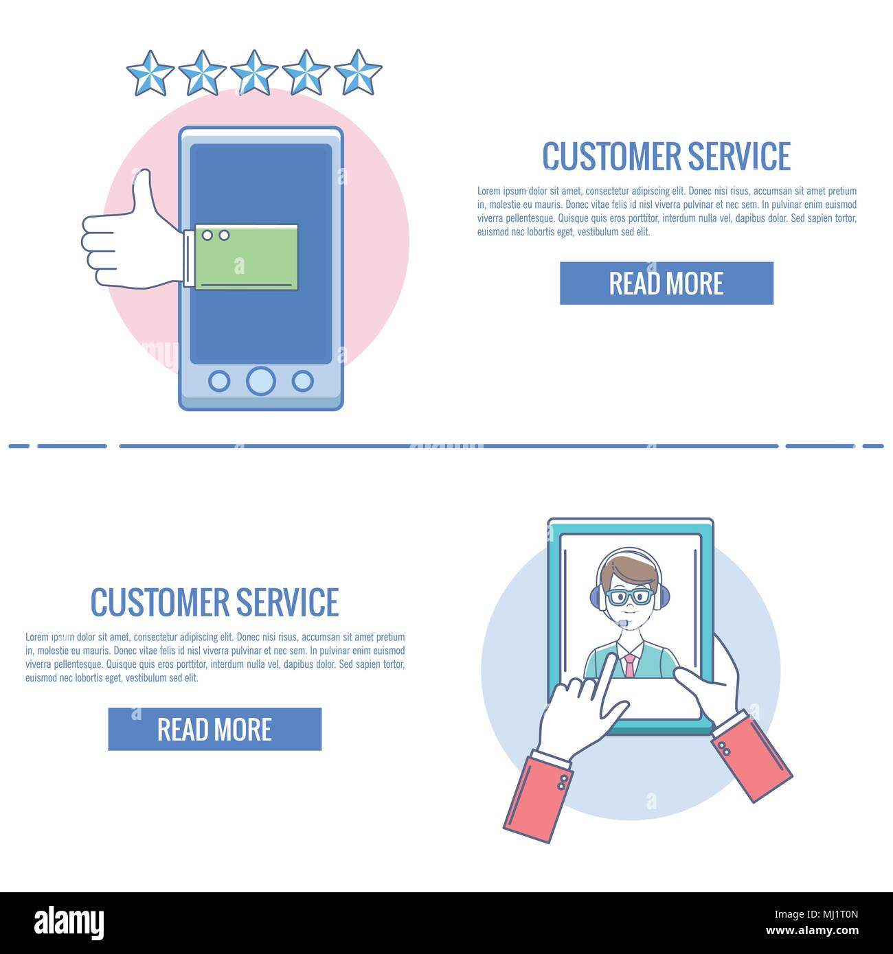 Customer service and support infographic Stock Vector Image & Art - Alamy