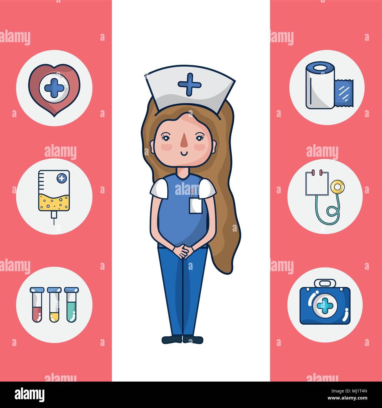 Cute nurse woman cartoon Stock Vector Image & Art - Alamy
