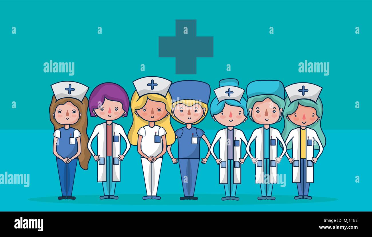 Cute medical team cartoons Stock Vector Image & Art - Alamy