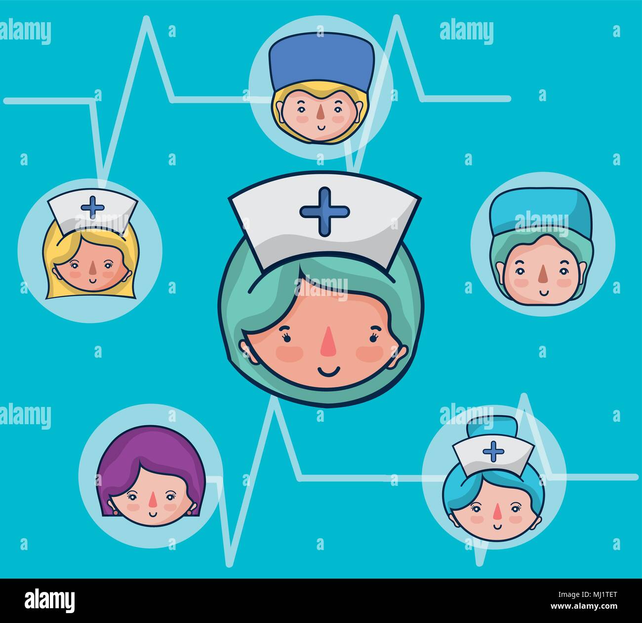 Cute medical team cartoons Stock Vector Image & Art - Alamy