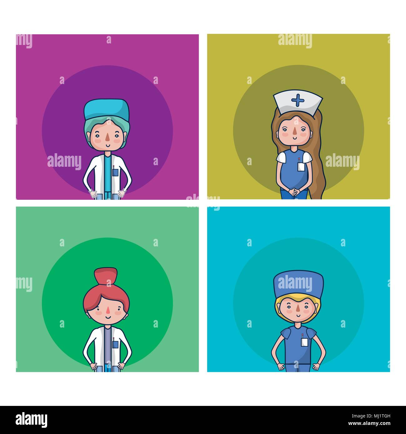 Cute medical team cartoons Stock Vector Image & Art - Alamy