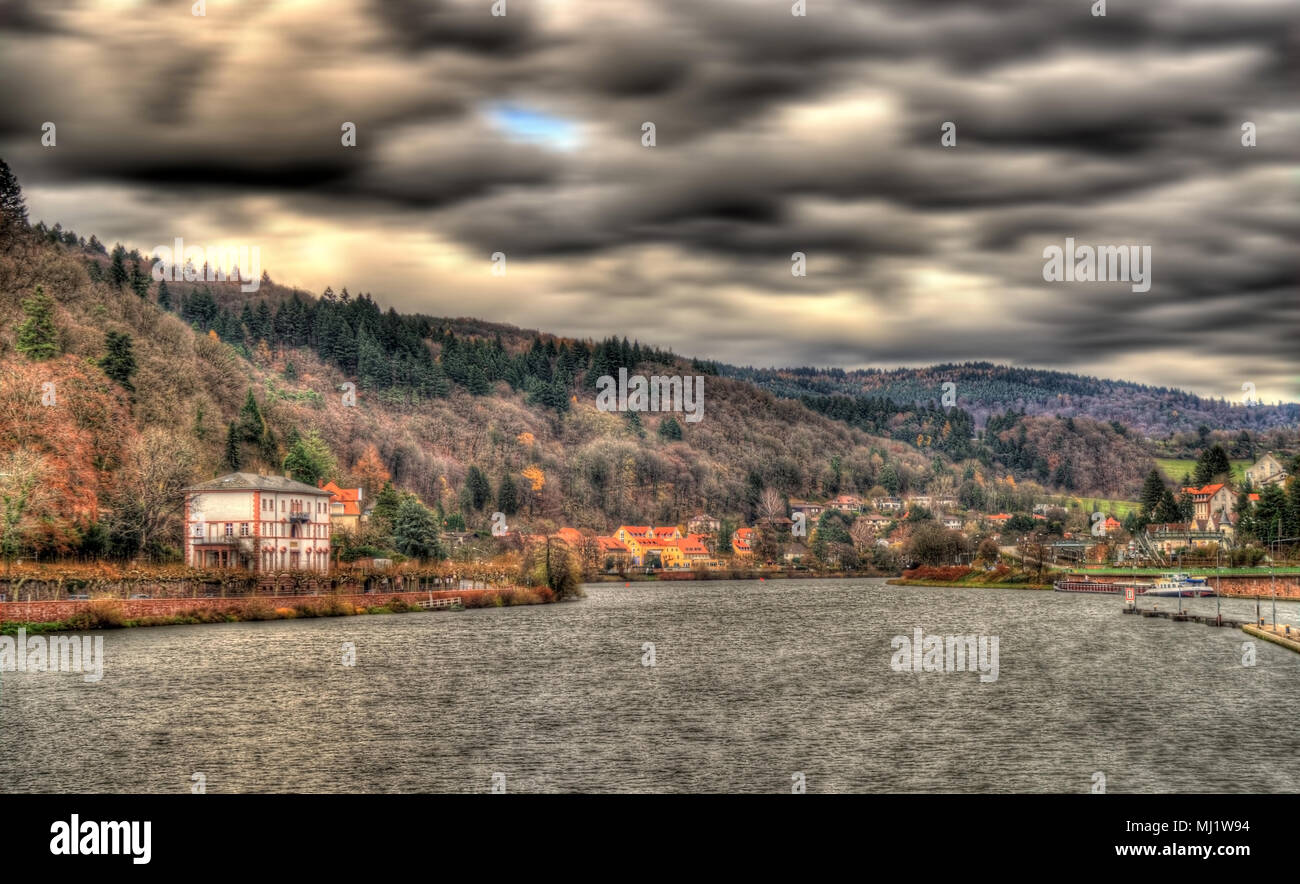 The Neckar river in Heidelberg, Germany Stock Photo - Alamy